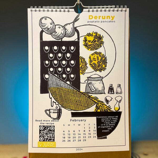 Recipe Calendar - Etsy