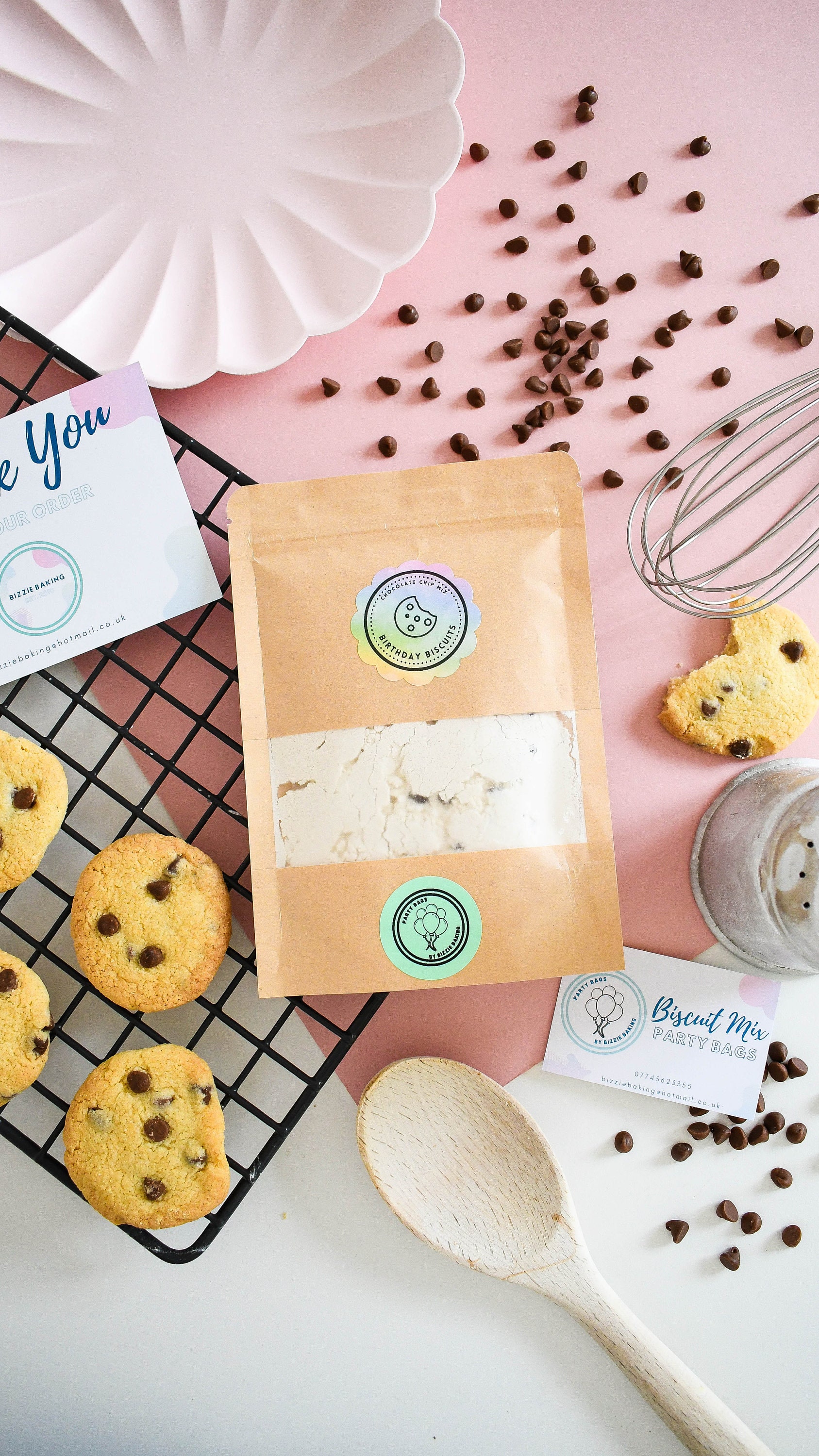 Personalized Biscuit Mix - Pack of 15 - Makes 6 per Bag, Party Bag ...
