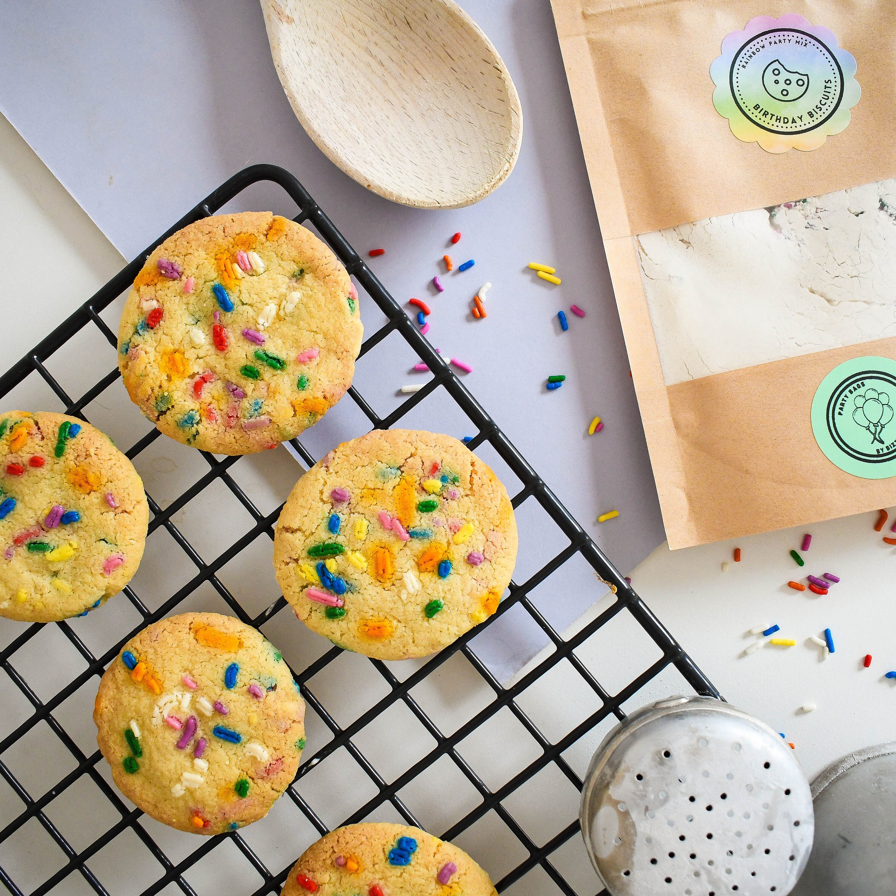 Personalized Biscuit Mix - Pack of 15 - Makes 6 per Bag, Party Bag ...