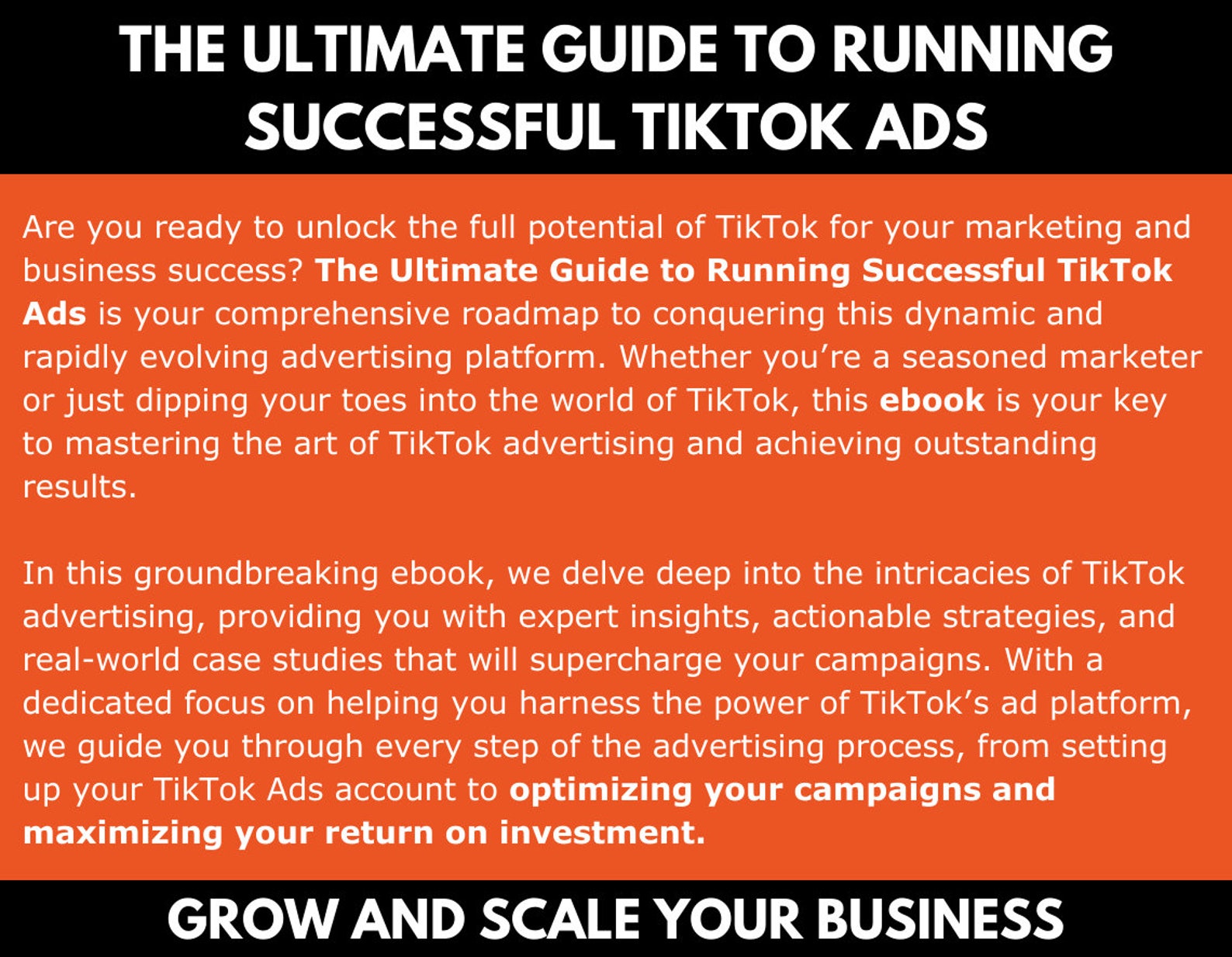 Tiktok Ads Ultimate Guide Ebook, Digital Marketing, Tiktok Marketing ...