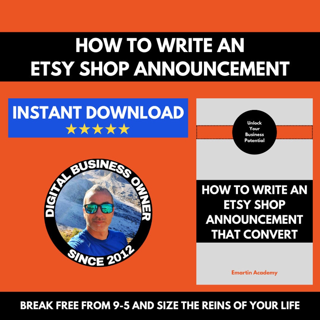 How to Write an Etsy Shop Announcement That Convert, How to Rank on ...