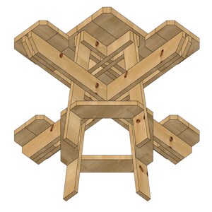 High Top Picnic Table Plan: DIY Woodworking (PDF Plans) - Etsy