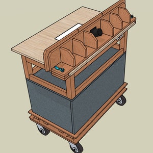 Mobile Router Table | PDF Plans | 3D, 2D Drawings | Step by Step ...