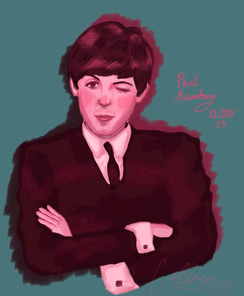 The Beatles Paul Mccartney Winking Badge - Etsy