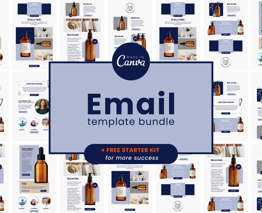 EDITABLE Newsletter Template Canva Templates Template - Etsy