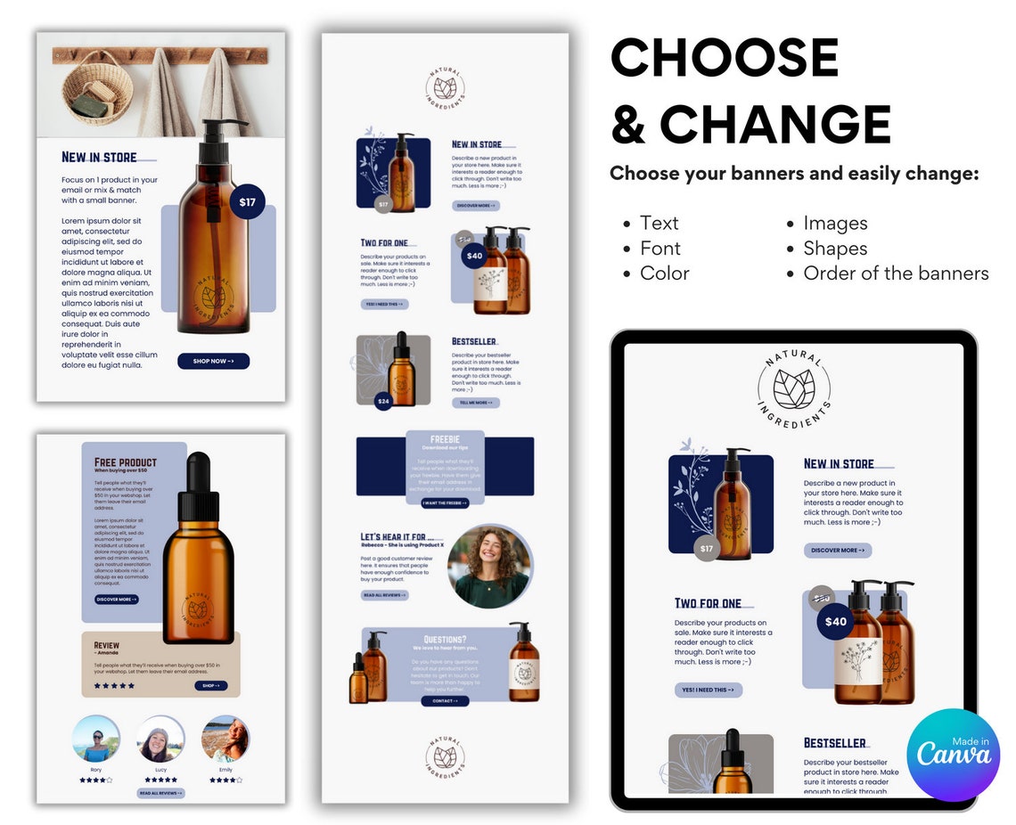 EDITABLE Newsletter Template Canva Templates Template Holiday ...