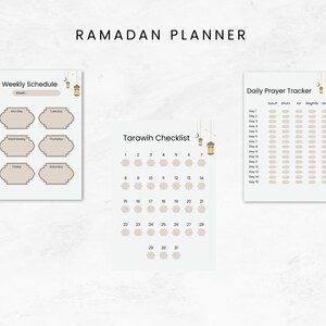 Printable Ramadan Planner 1446/ 2025 Beige - Etsy