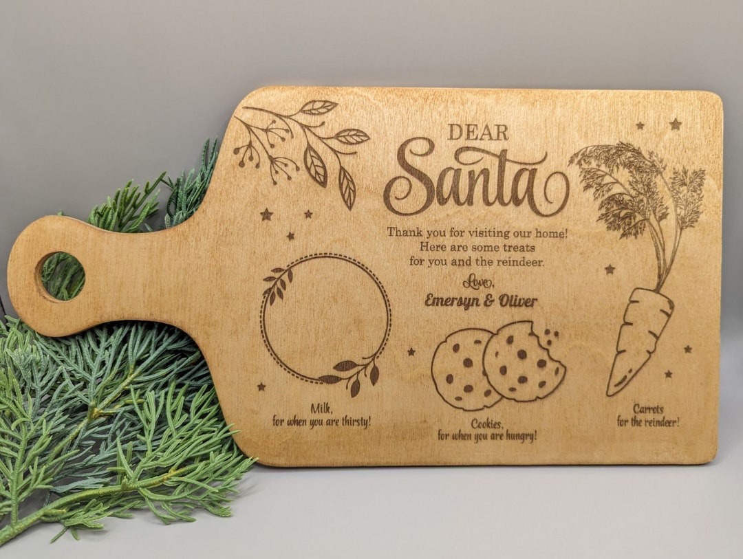 Santa Cookie Board - Etsy