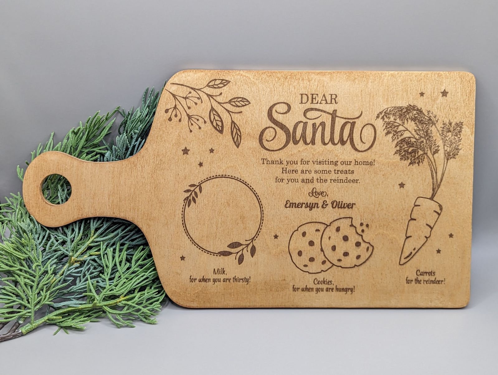Santa Cookie Board - Etsy