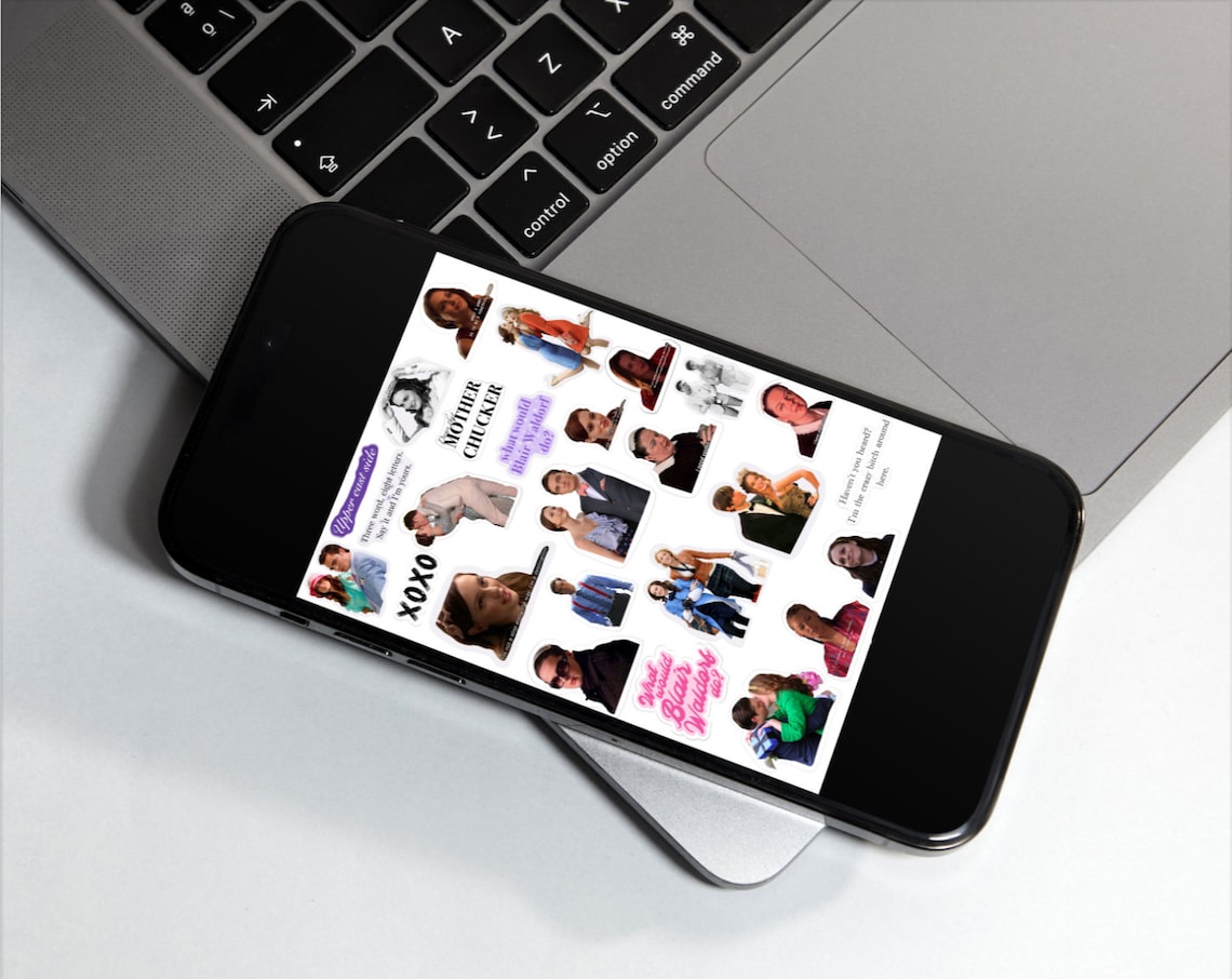 Printable Gossip Girl Stickers PNG Stickers Digital Downloads, Print ...