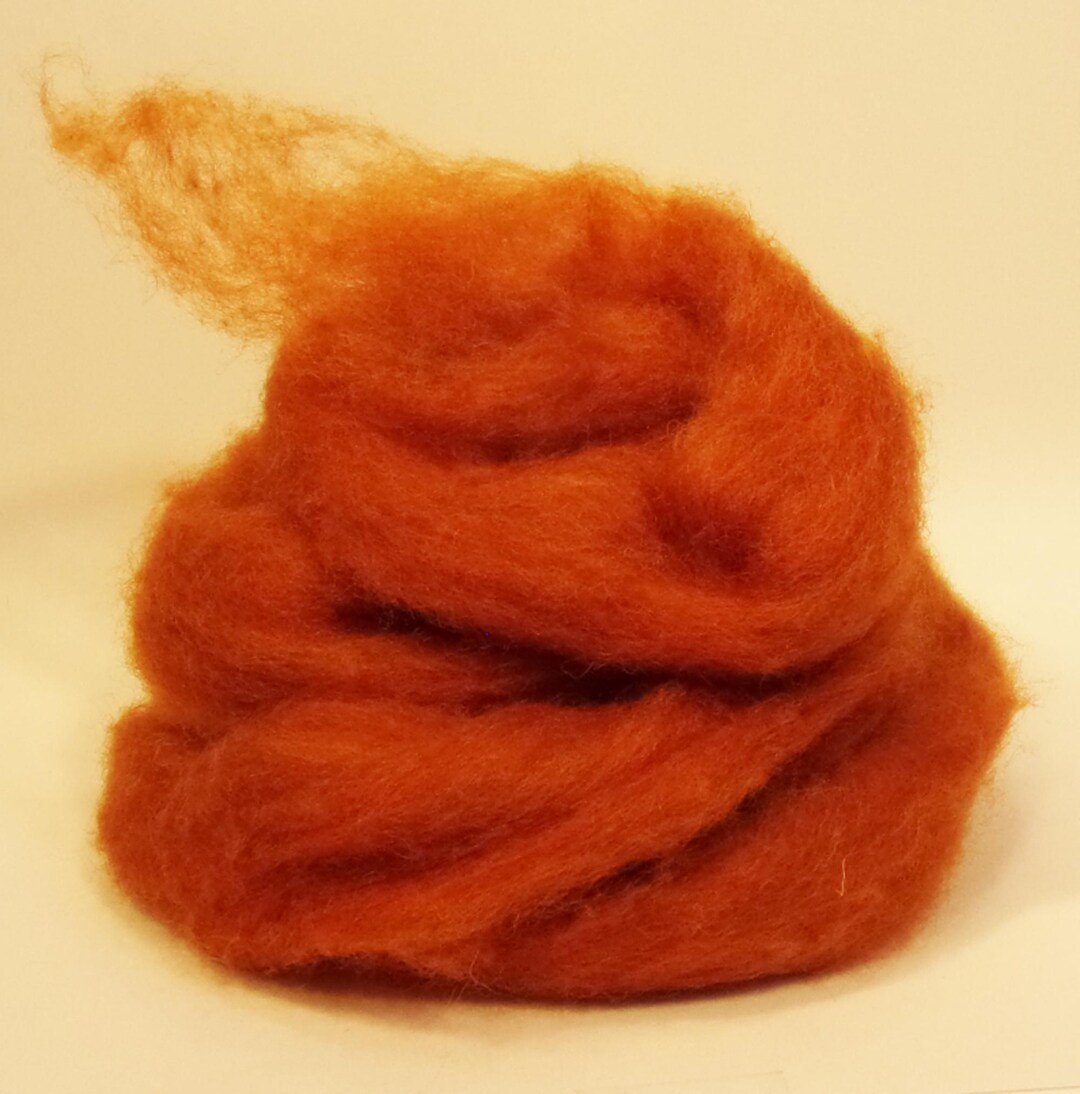 Corriedale "fox" Carded Roving (dyed Sliver) for Needle Felting or ...