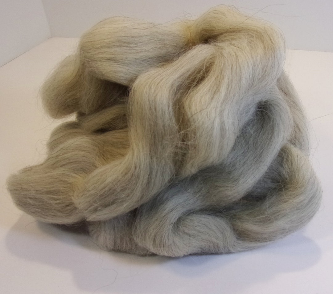Faroese Wool Light Grey Combed Top / Roving for Spinning/felting 4 Oz ...