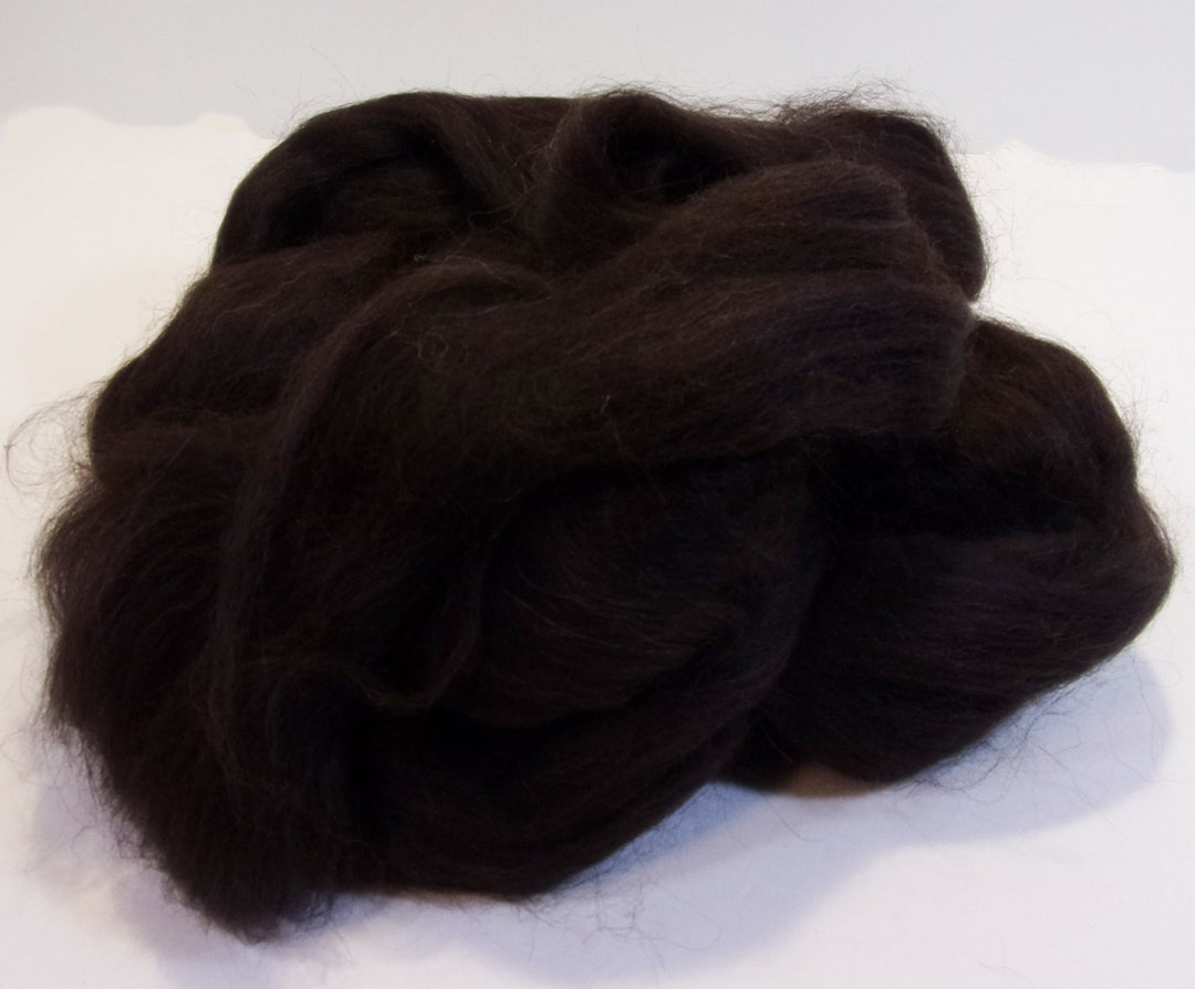Black Baby Alpaca Combed Top / Roving Spinning/felting Fiber 4 Oz. - Etsy