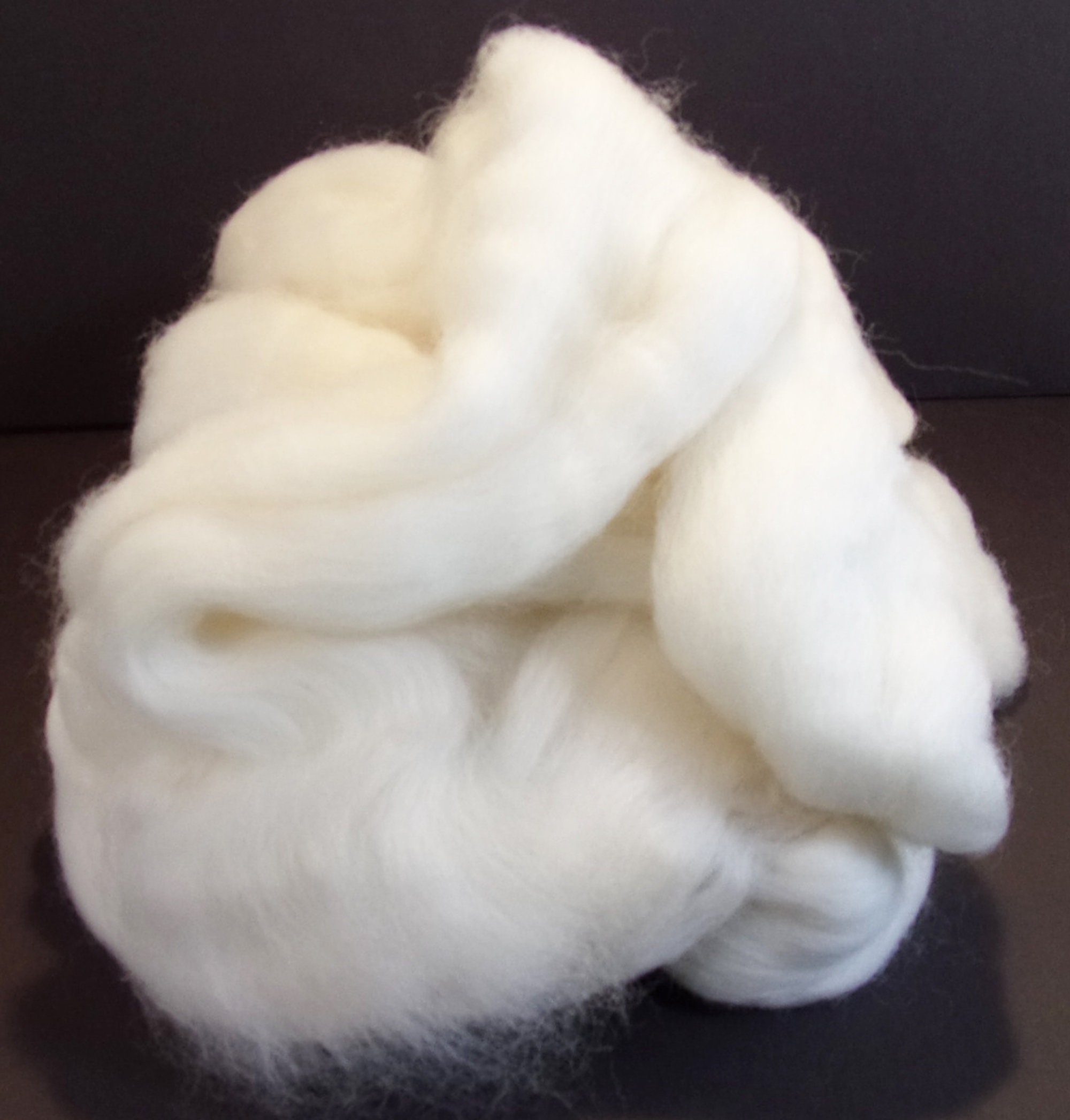 White Cormo Wool Combed Top / Roving Blending, Felting and Spinning ...