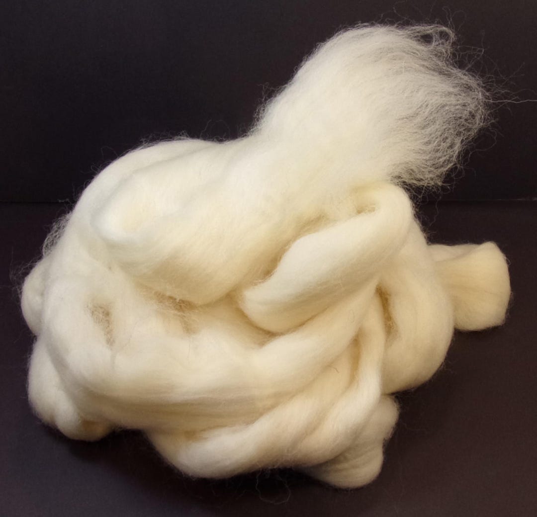 Eider Wool (german Whiteheaded Mutton Sheep) Combed Top for Spinning or ...