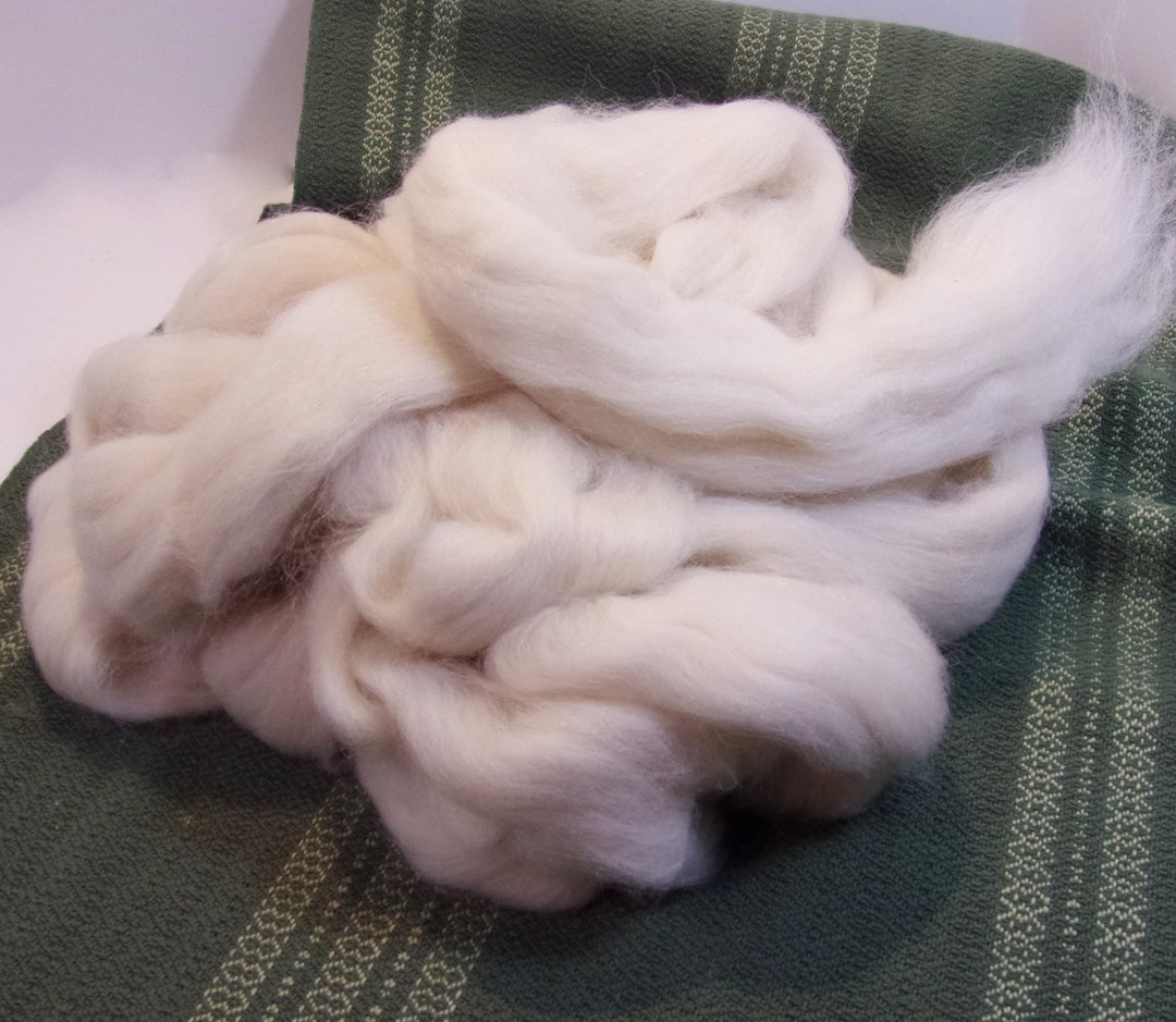 White Llama Fiber Combed Top / Roving for Spinning or Felting 4 Oz. - Etsy
