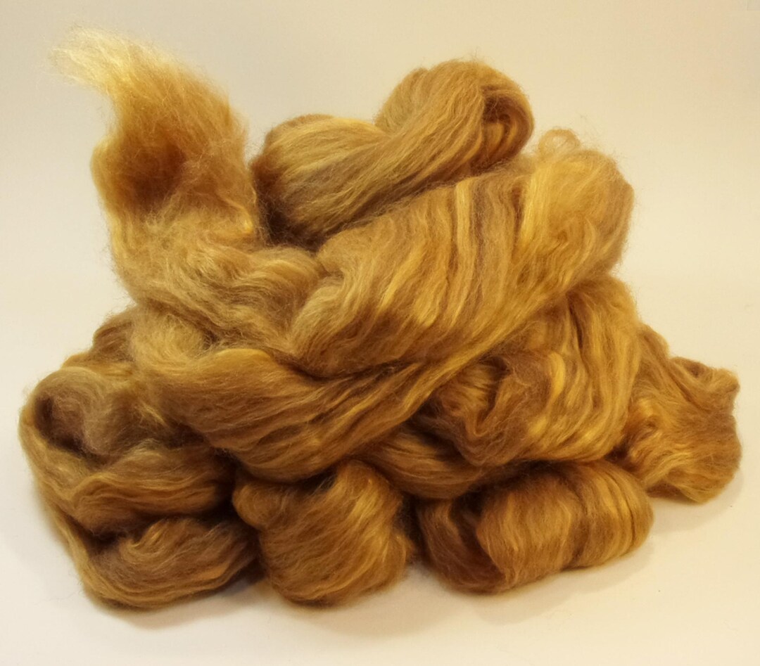 Manx Loaghtan Wool / Red Eri Silk 75/25 Combed Top / Roving Spinning or ...