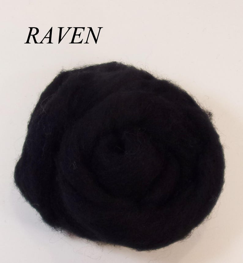 Corriedale "animal Tones Collection" of 5 Carded Roving (dyed Wool ...