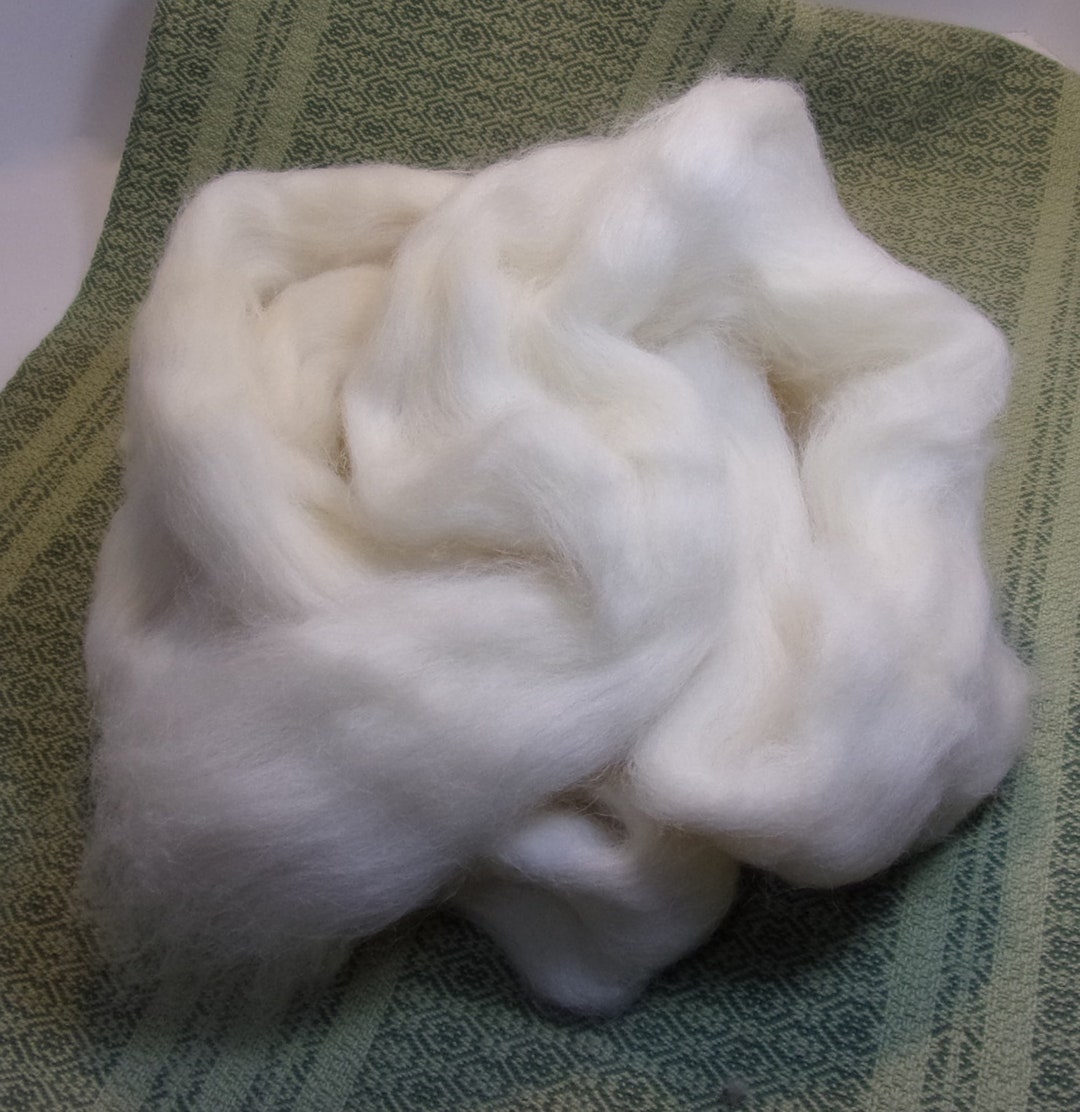 Jacob Wool White Combed Top / Roving Spinning or Felting Fiber 4 Oz. - Etsy