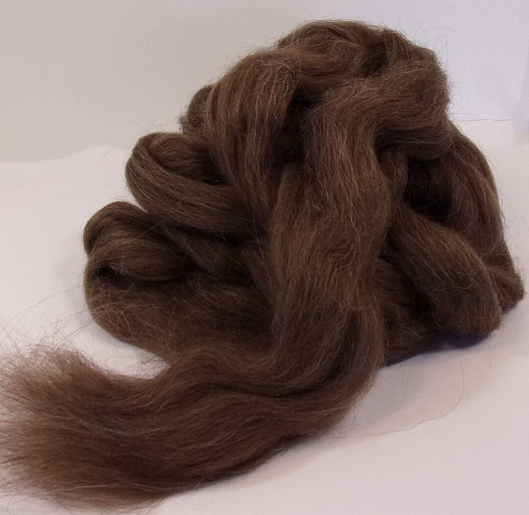 Brown Moorit Icelandic Wool Combed Top / Roving for Spinning or Felting ...