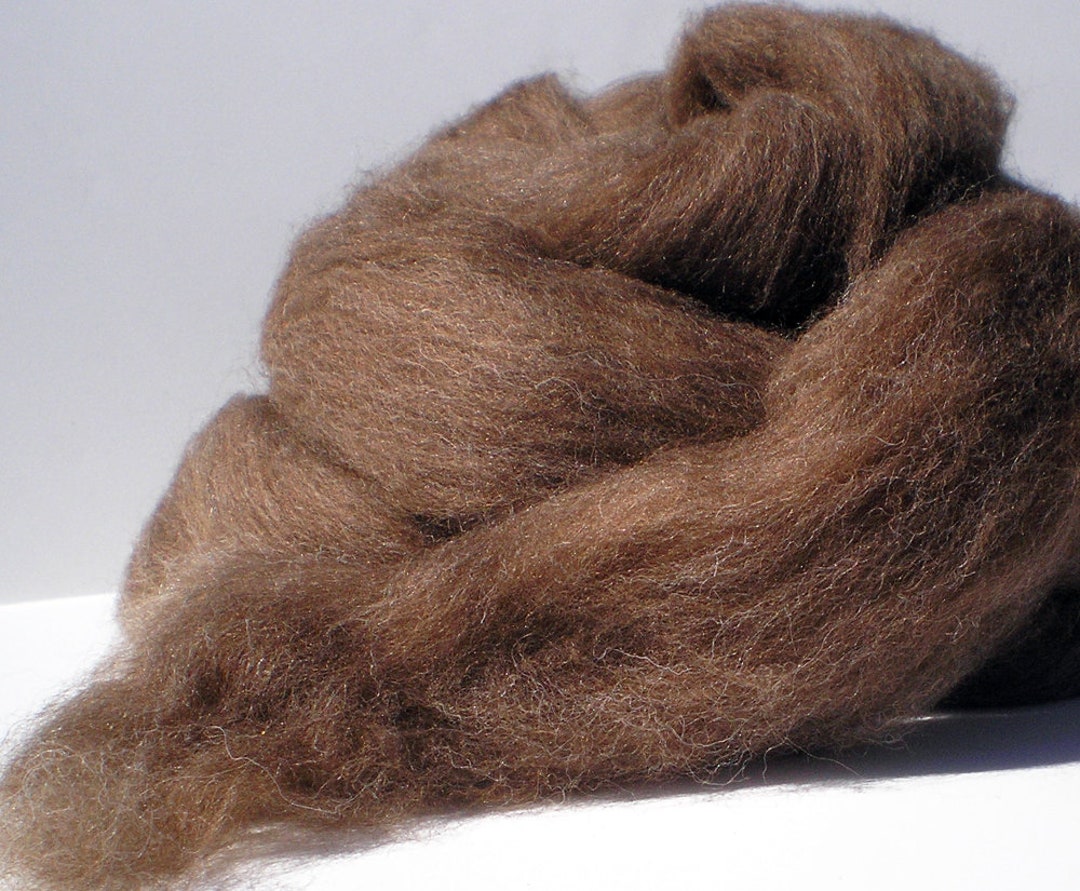Shetland Wool Natural Brown Moorit Combed Top / Roving Spinning or ...
