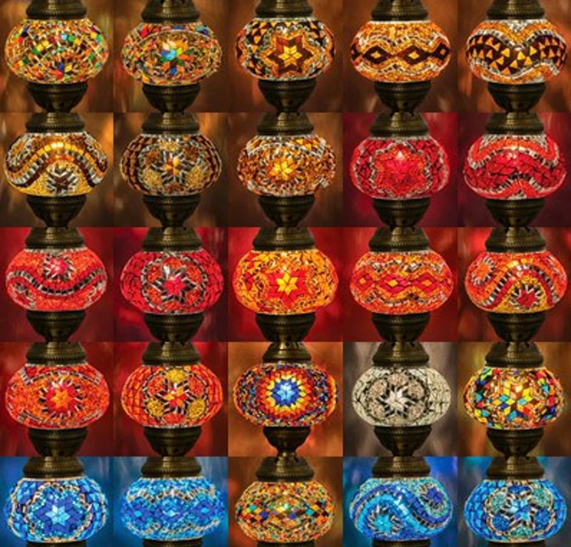 Turkish Moroccan Mosaic Lamp Light - Etsy