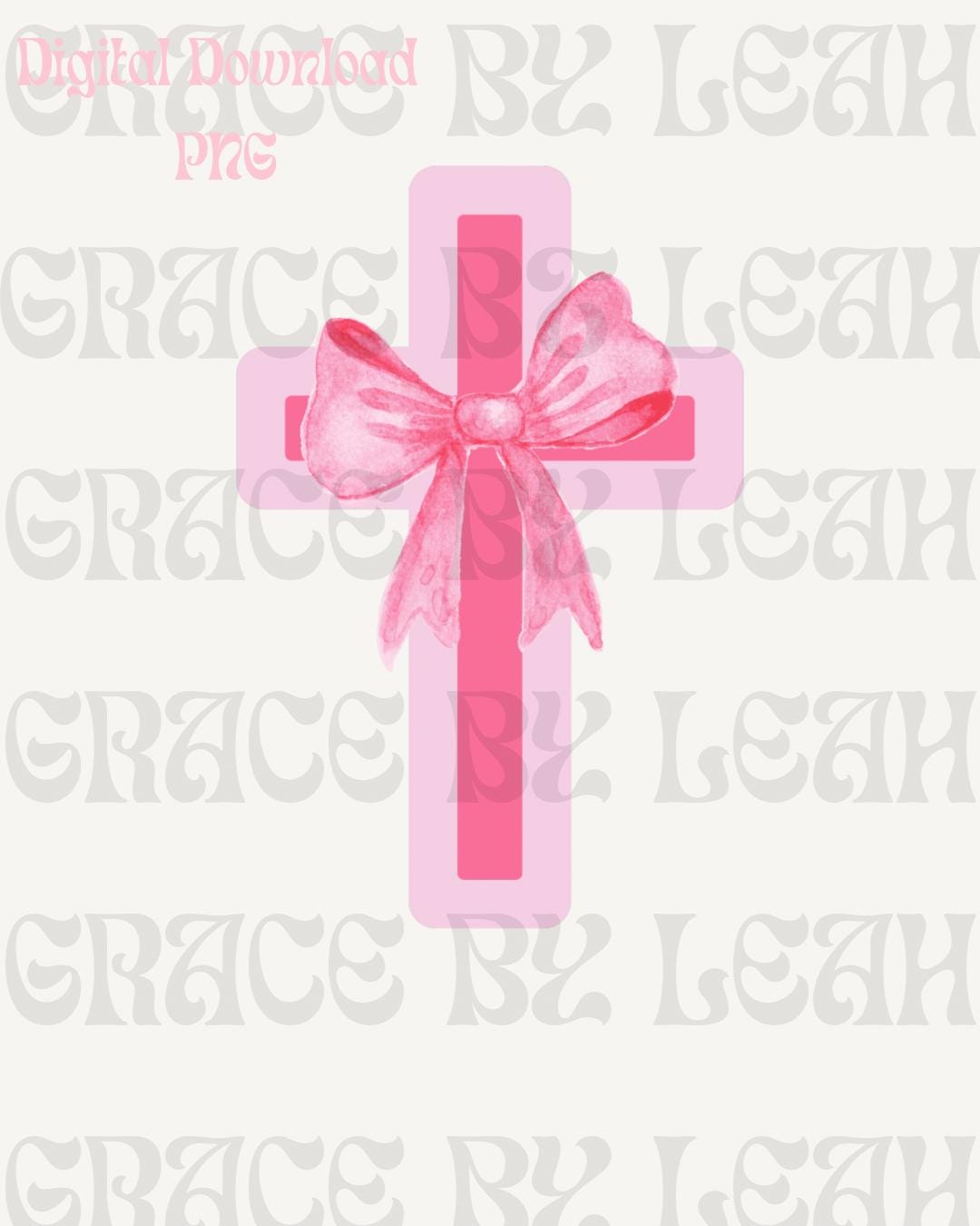 PINK CROSS PNG (digital Download) for Shirts, Cards, Sweatshirts ...