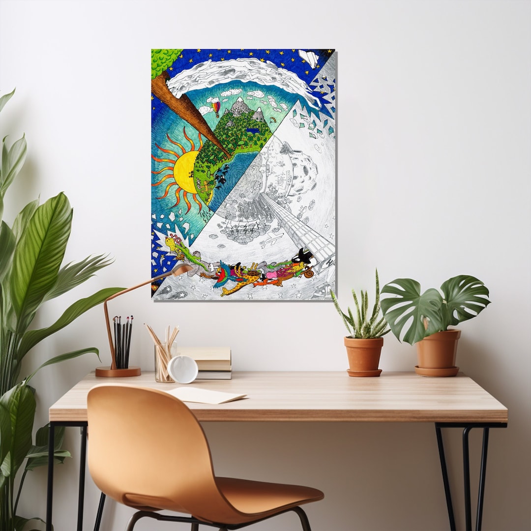 Human Nature Poster, Yin Yang Poster, Adimation, Trippy Art ...