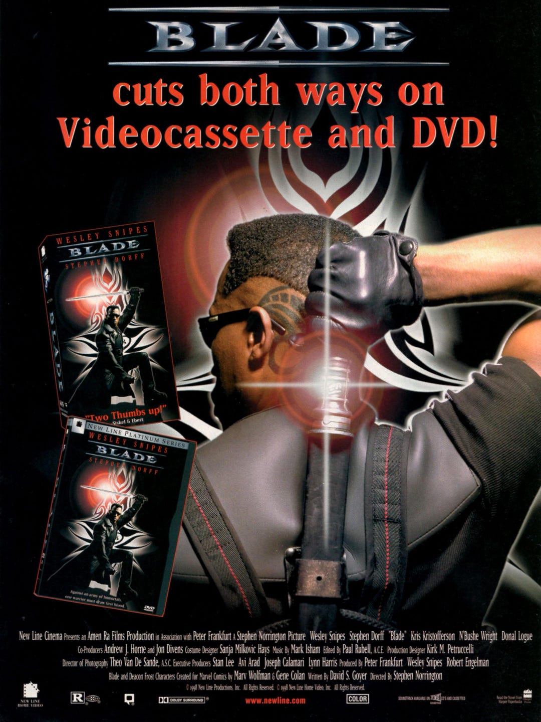 Blade Movie DVD/VHS Advertisement - Etsy