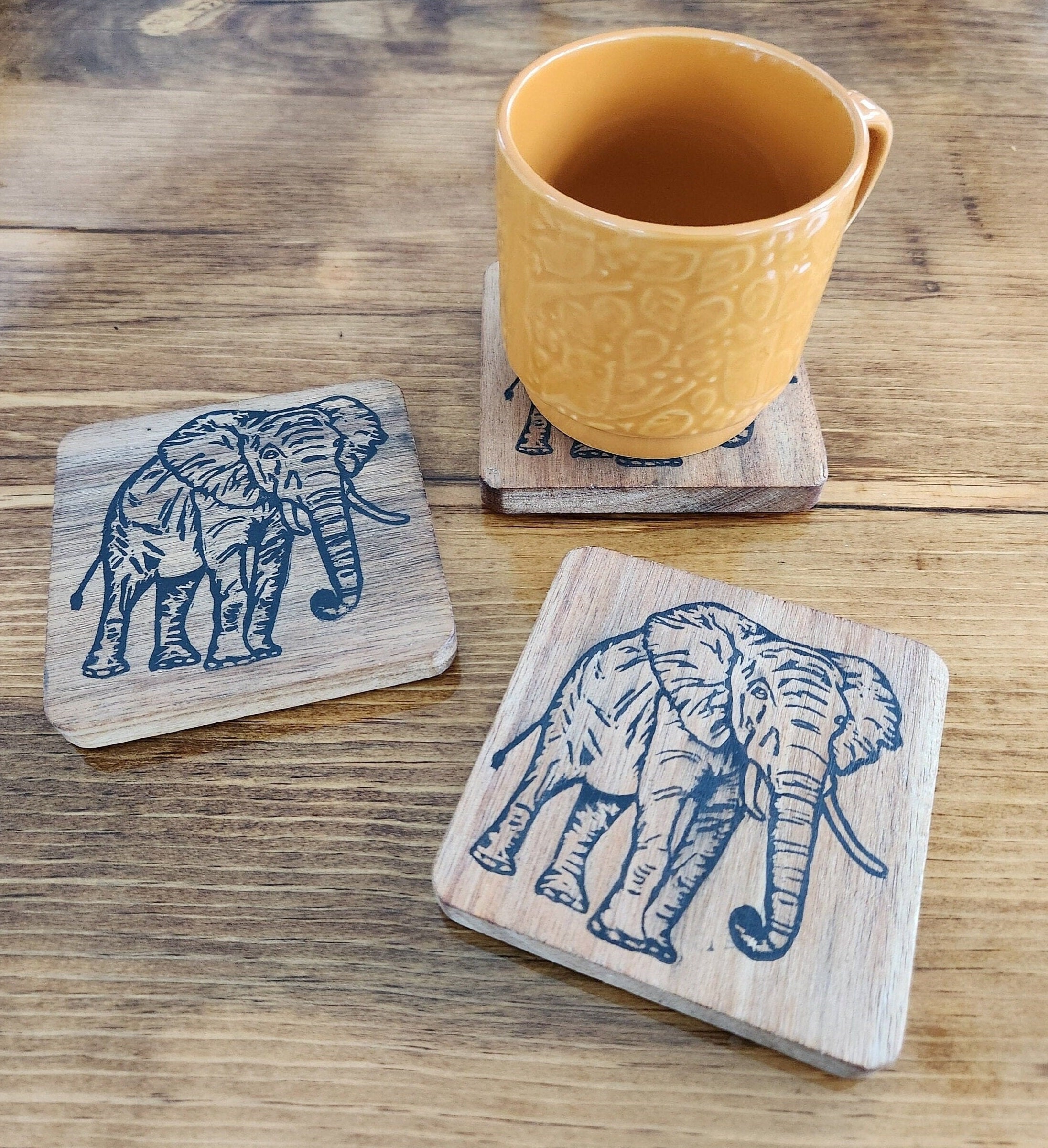Elephant drink coasters store
