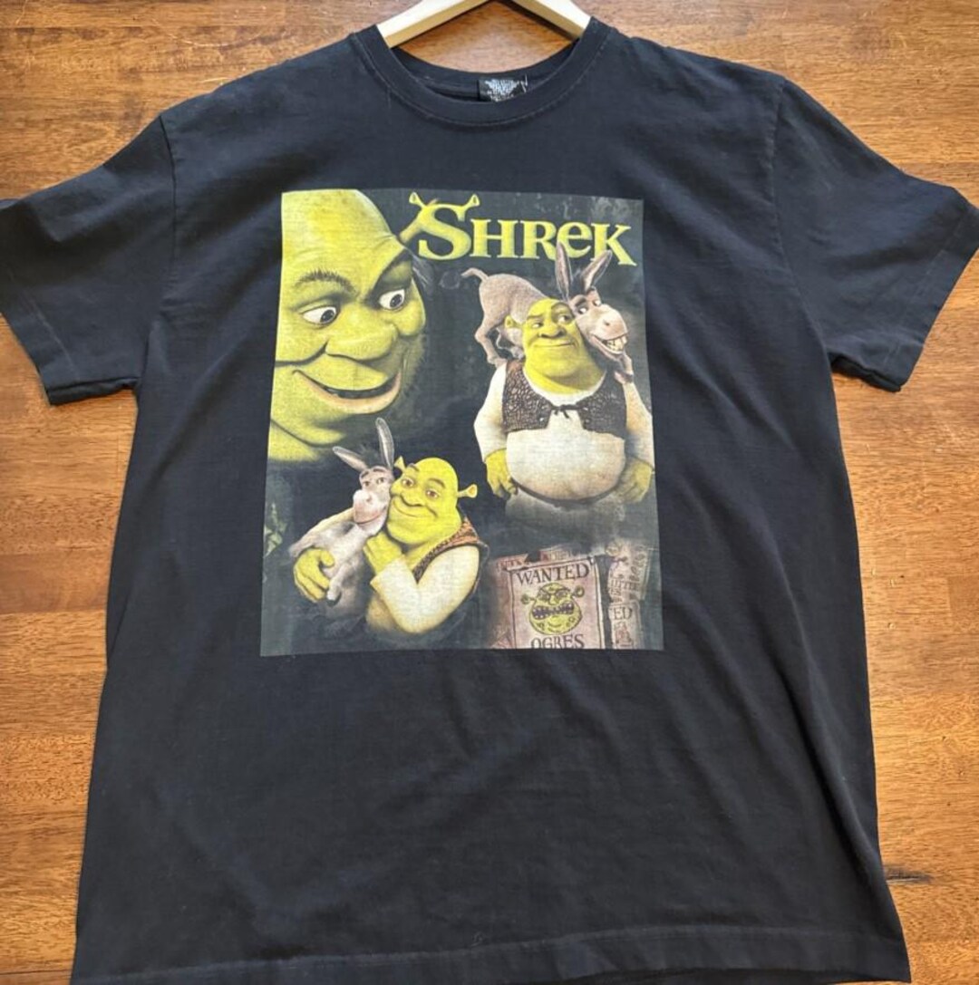 Shrek Shirt, Funny Movie Graphic Tee, Retro Shrek T-shirt, Oversized ...