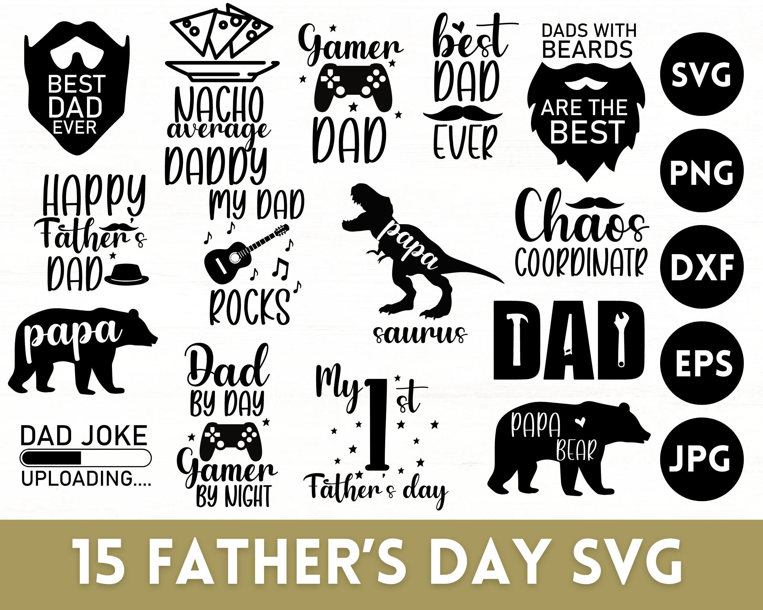 Fathers Day Svg Bundle, Dad Svg, Father Svg, Papa Svg, Best Dad Ever ...