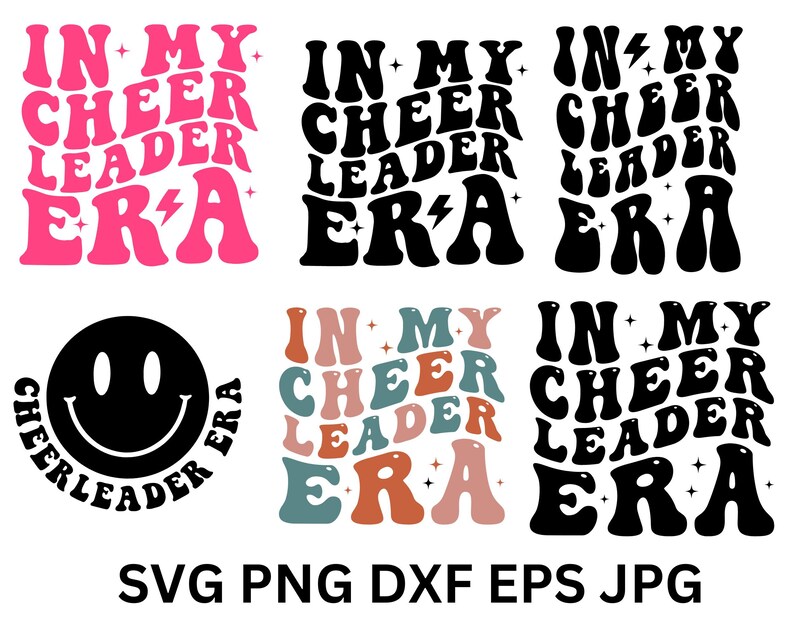 In My Cheerleader Era Svg Bundle, Cheerleader Png, Cheerleading Svg, in ...