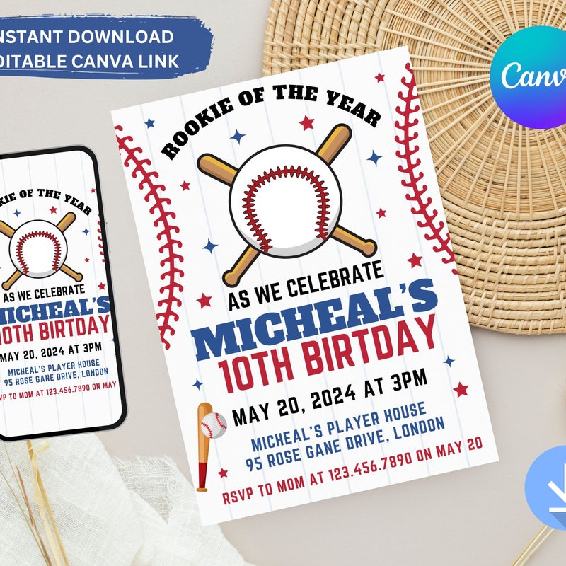 Baseball Invitation - Etsy