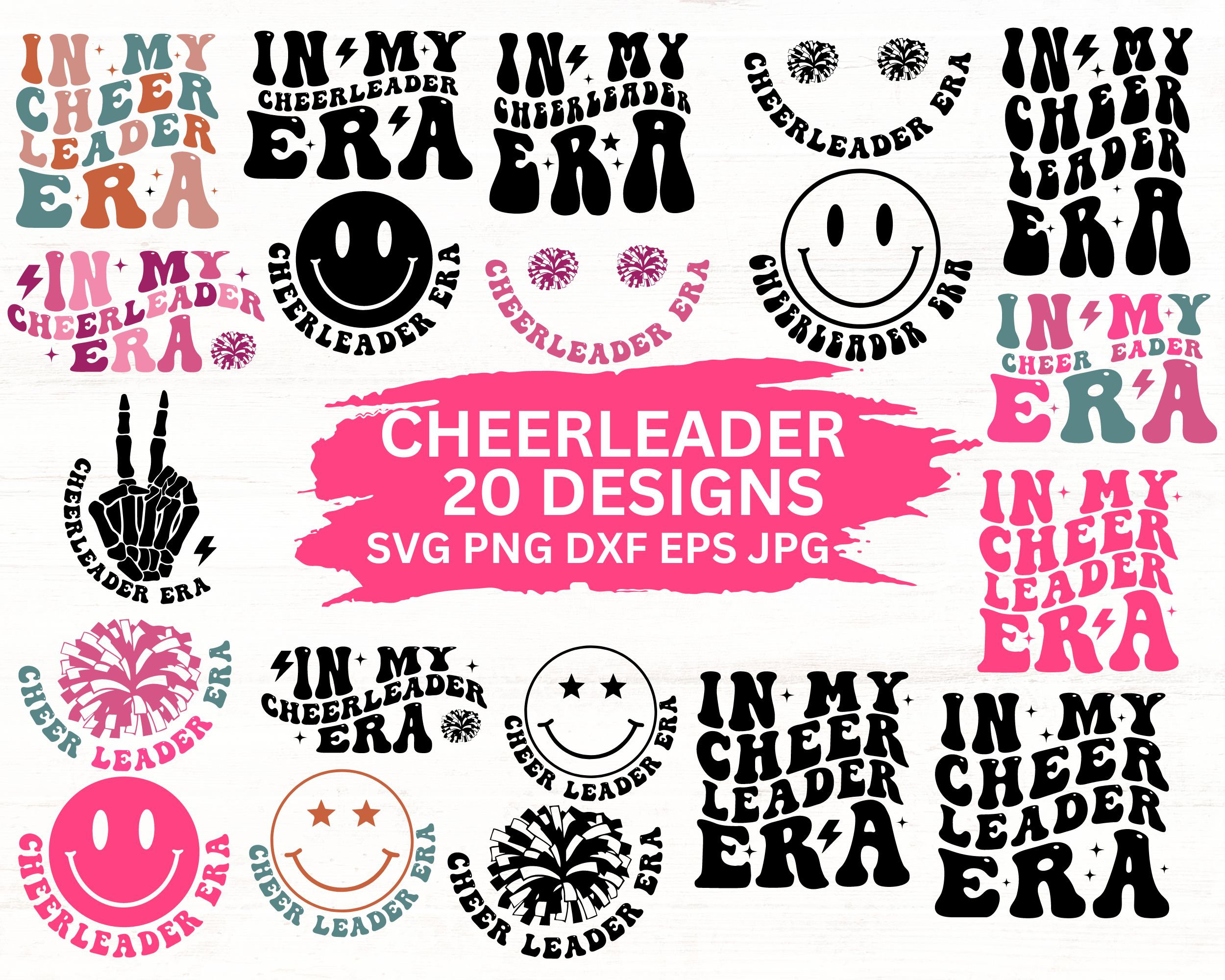 In My Cheerleader Era Svg Bundle, Cheerleader Png, Cheerleading Svg, in ...