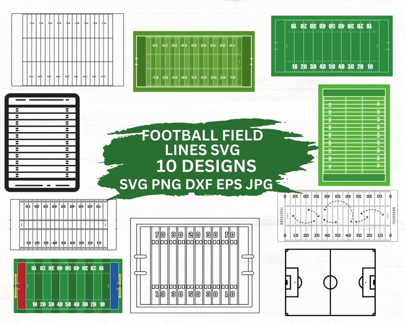 Football Field Lines Svg, Football Svg, Instant Download, Football ... Football Field Lines Svg, Football Svg, Instant Download, Football ...