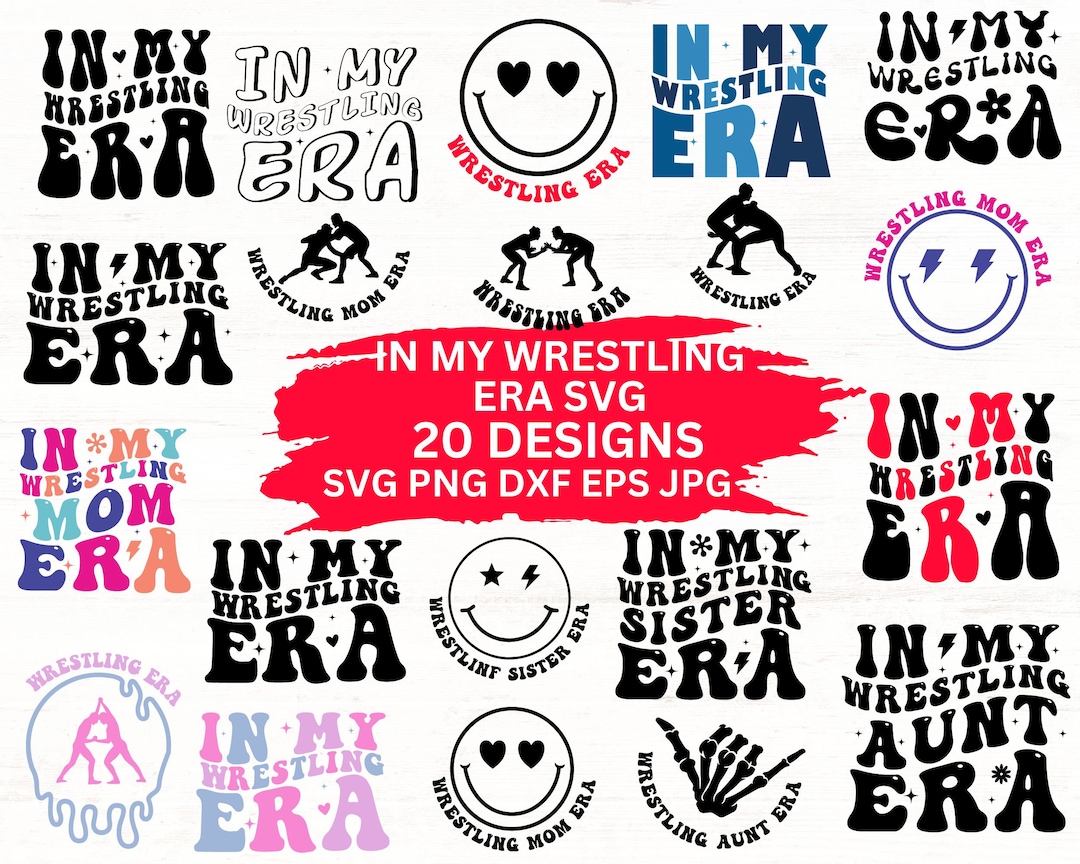 Wrestling Era SVG PNG Bundle: 20 Designs (digital Download) - Etsy