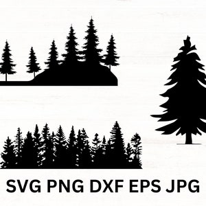 Forest Svg Bundle, Forest Png, Forest Dxf, Forest Clipart, Forest ...