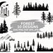Forest Svg, Forest Png, Forest Dxf, Forest Clipart, Forest Vector ...