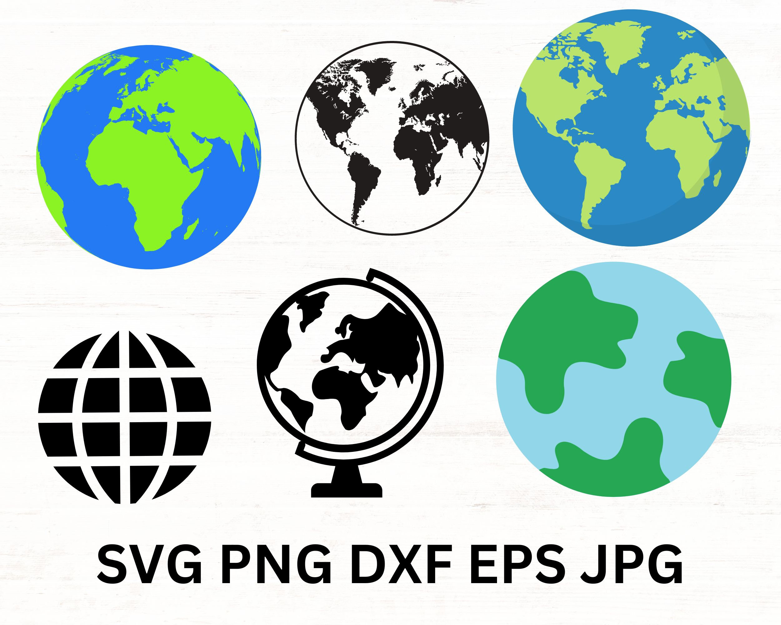 Globe Svg Bundle, Globe Png Bundle, Globe Clipart, Globe Dxf Bundle ...