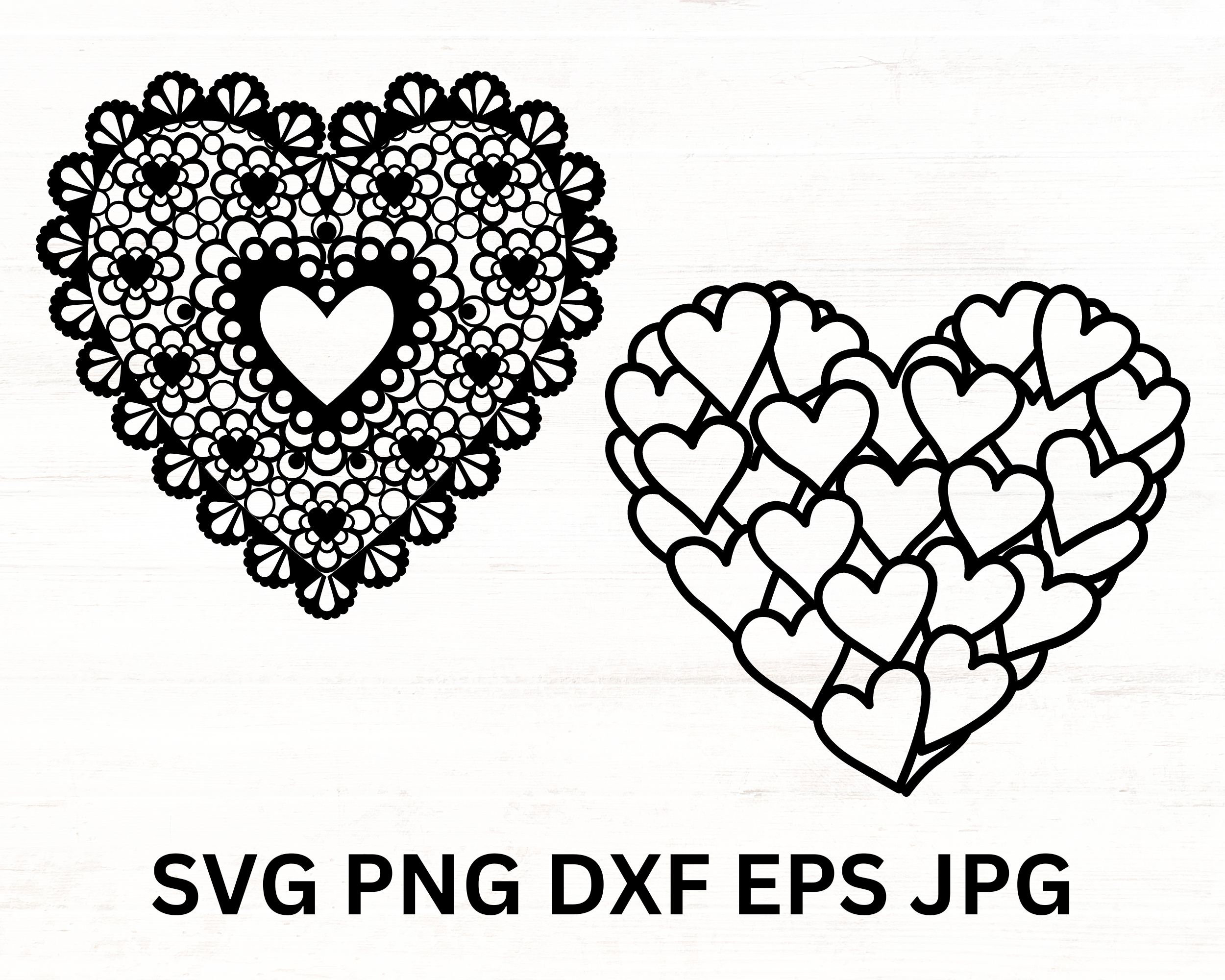 Paper Cut Heart Svg Love Heart Svg Svg Cut Files Heart Svg Heart