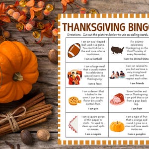 Thanksgiving Bingo, Thanksgiving Bingo Cards, Thanksgiving Activity ...