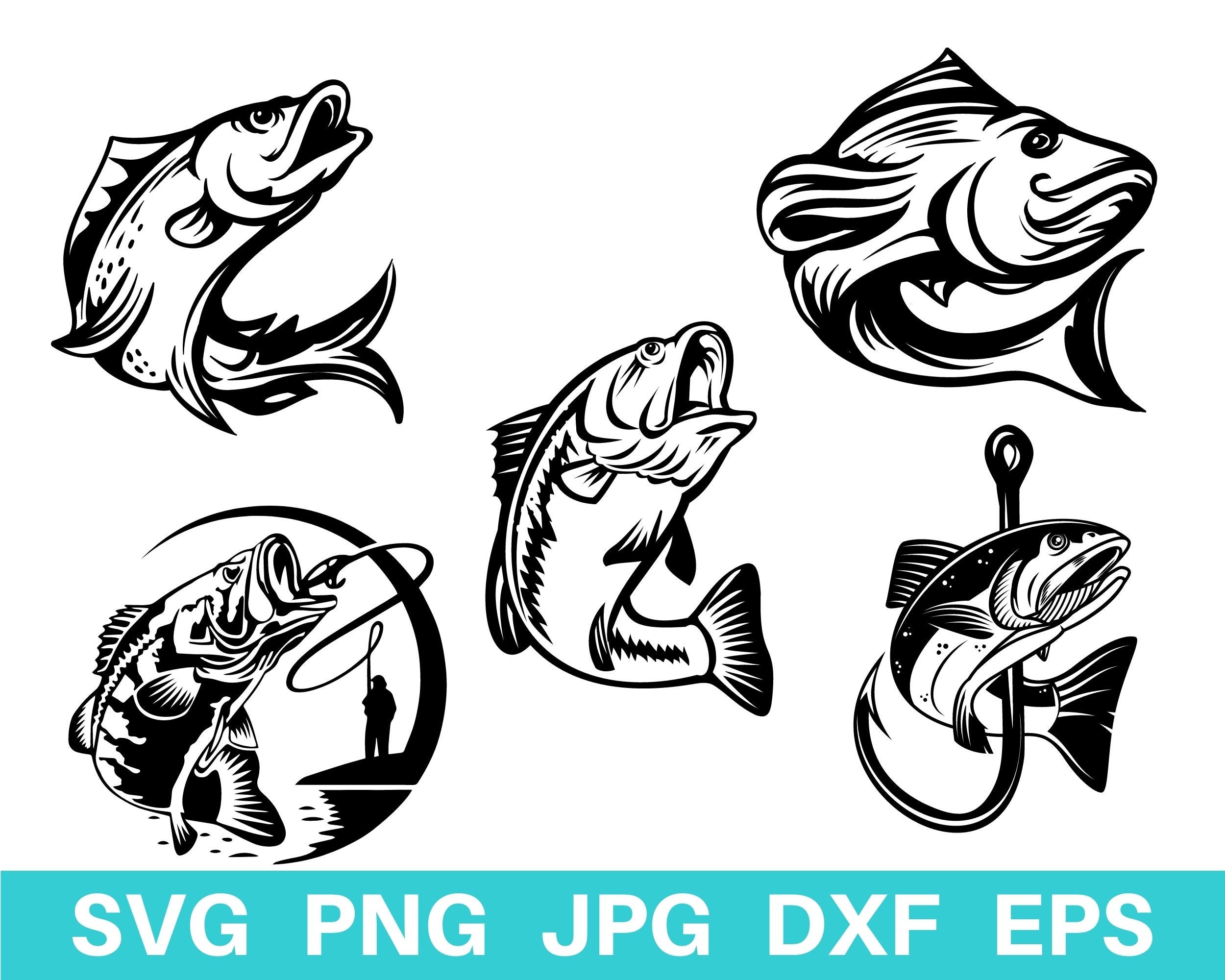 Fishing Svg Bundle,fishing Png,fishing Svg,fish Svg,svg Files for ...