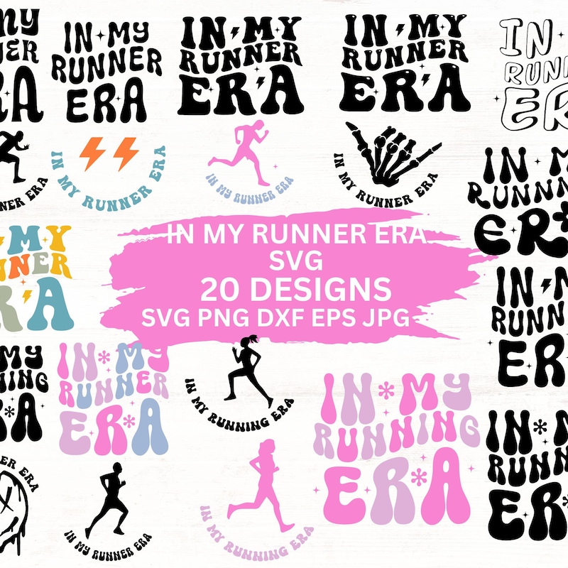 Running Svg - Etsy