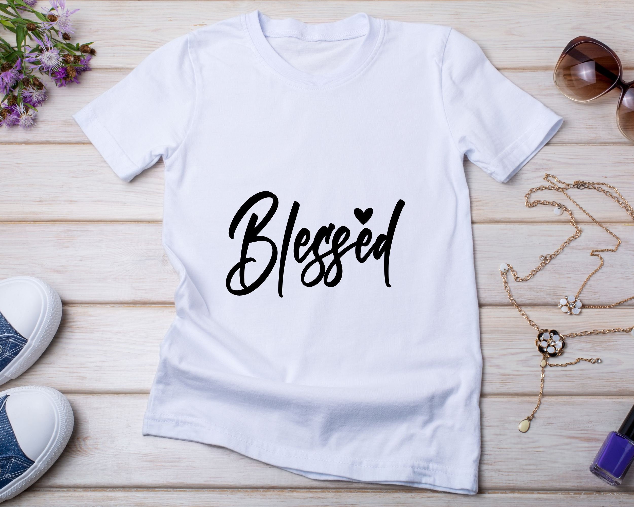 10 Blessed Svg Bundle, Positive Quote Svg, Inspirational Svg,blessed ...