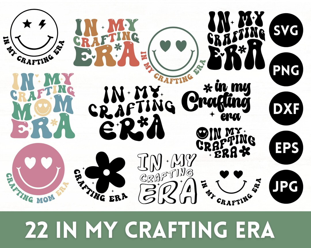 In My Crafting Era Svg,in My Crafting Era Svg Png , Personalized Craft ...
