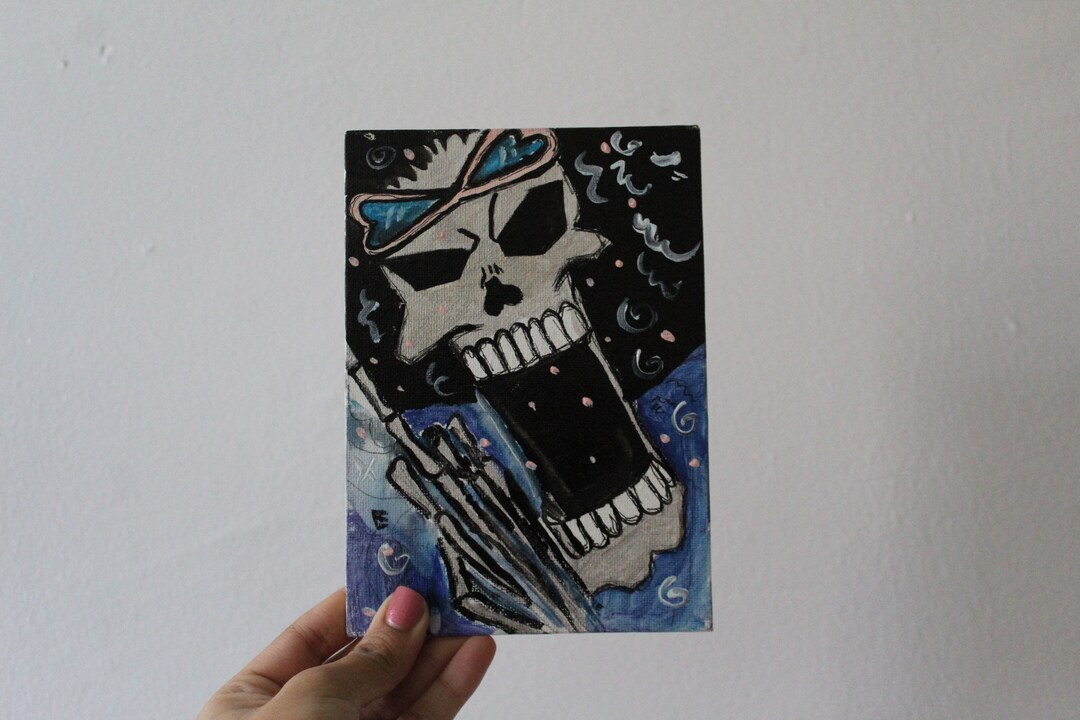 Brook One Piece Portrait Anime - Etsy