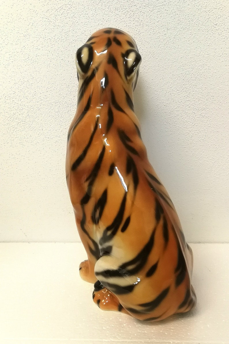 Exclusive Tiger Statue 62 Cm Ceramic Handmade Italy - Etsy