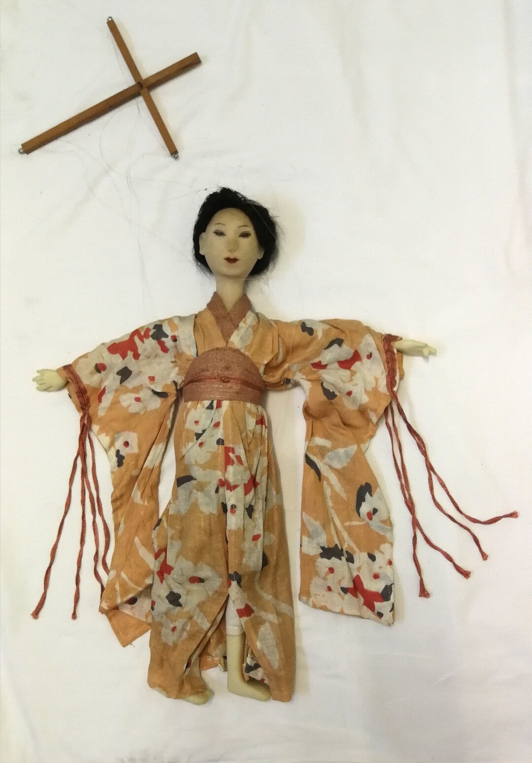 Vintage Japan Puppet Geisha Approx. 60 Cm Handmade Unique Hard Wax ...