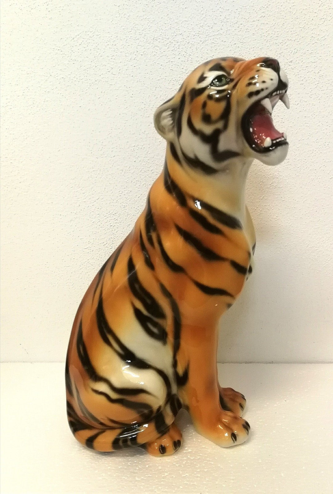 Exclusive Tiger Statue 62 Cm Ceramic Handmade Italy - Etsy